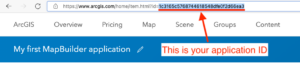 Step 2: Create a MapBuilder application in ArcGIS Online