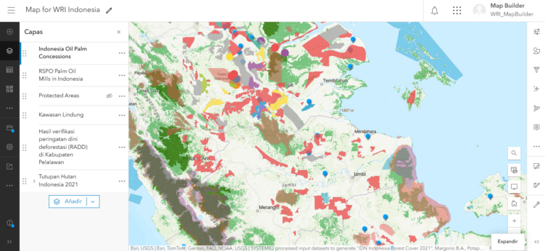 Step 1: Create a web map in ArcGIS Online - MapBuilder