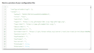 Step 3: Complete the Configuration Form - MapBuilder