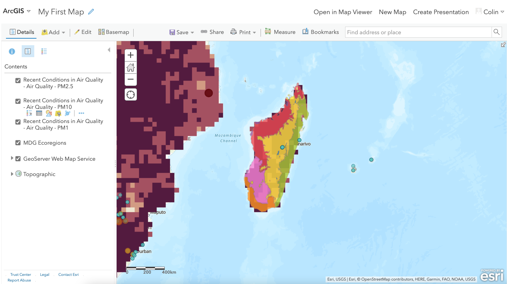 Step 1 Create A Web Map In ArcGIS Online MapBuilder