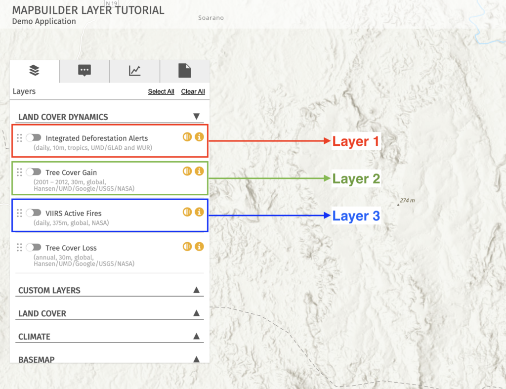 Add a new layer using the configuration file - MapBuilder