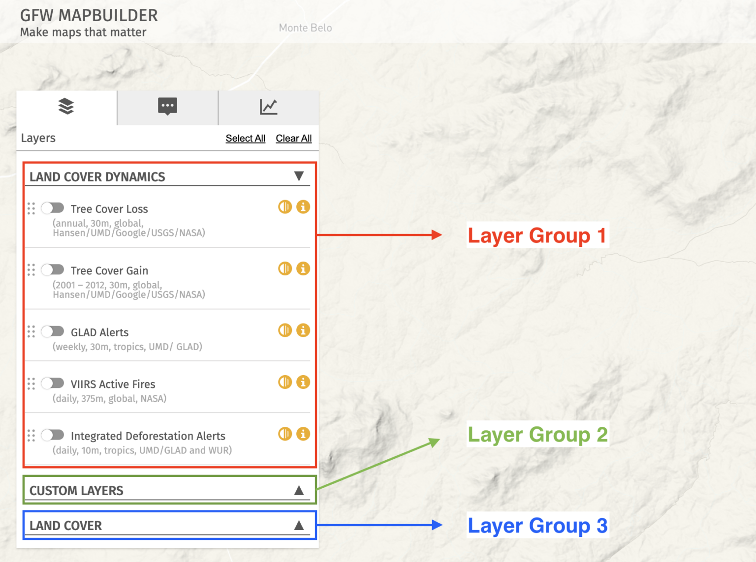 Add a custom layer group - MapBuilder