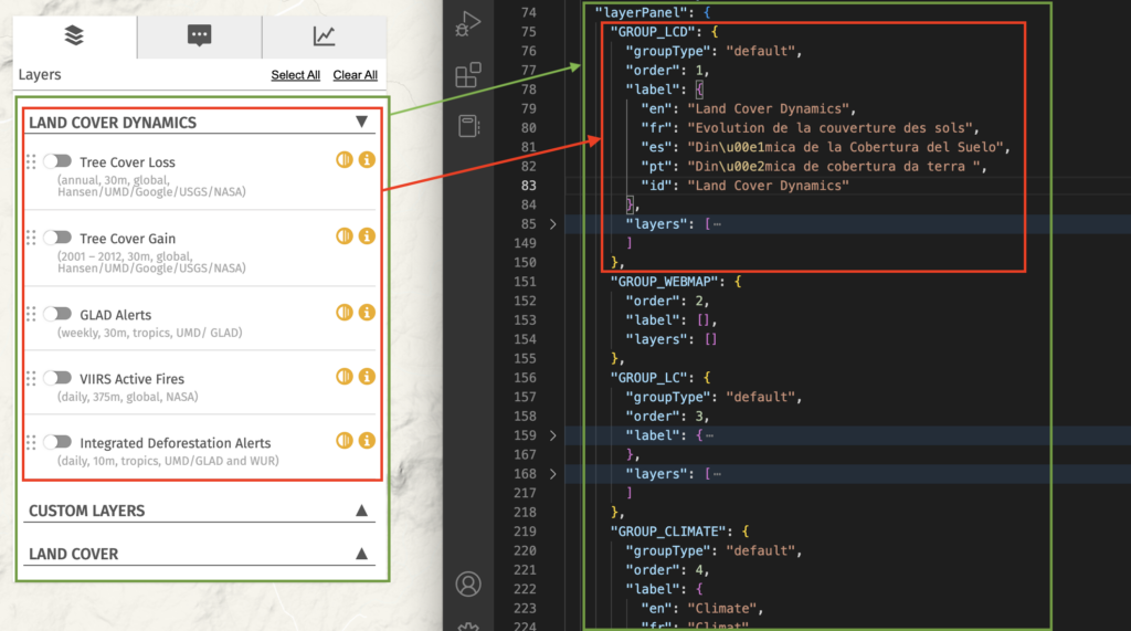 Add a custom layer group - MapBuilder