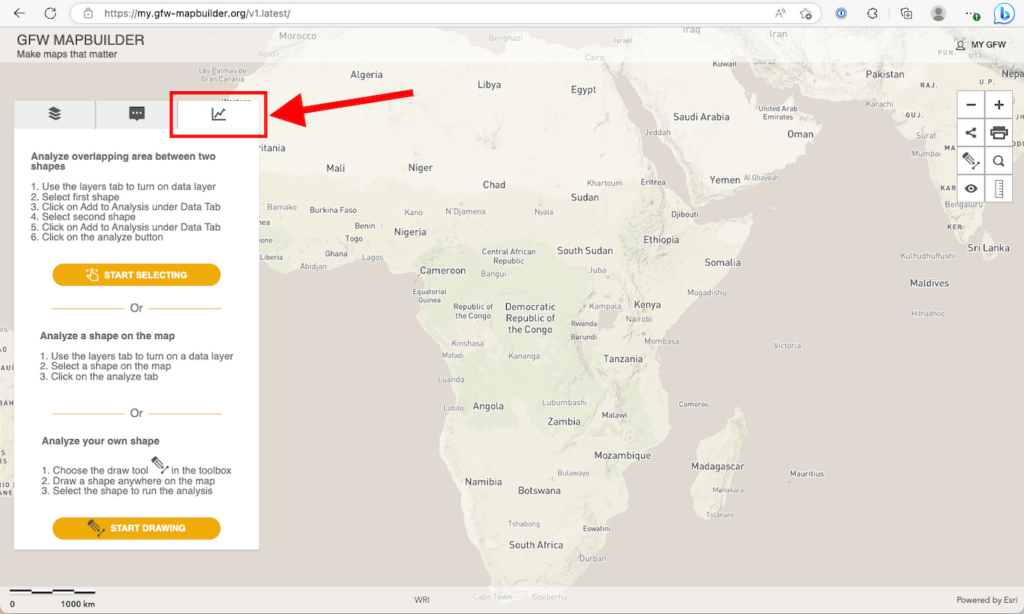 Perform analysis and print a report - MapBuilder