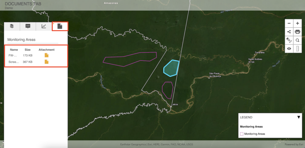Show the documents tab - MapBuilder