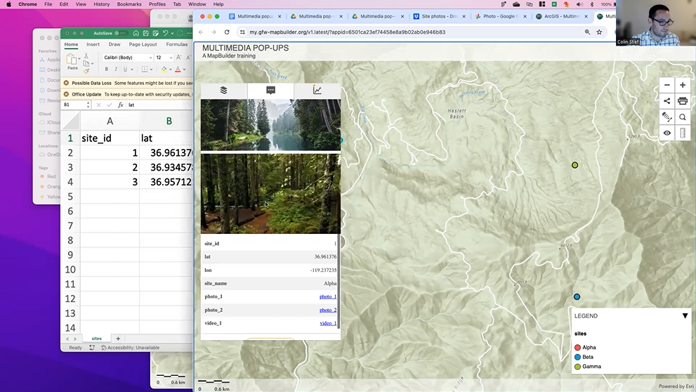 How to add multimedia content to a MapBuilder
